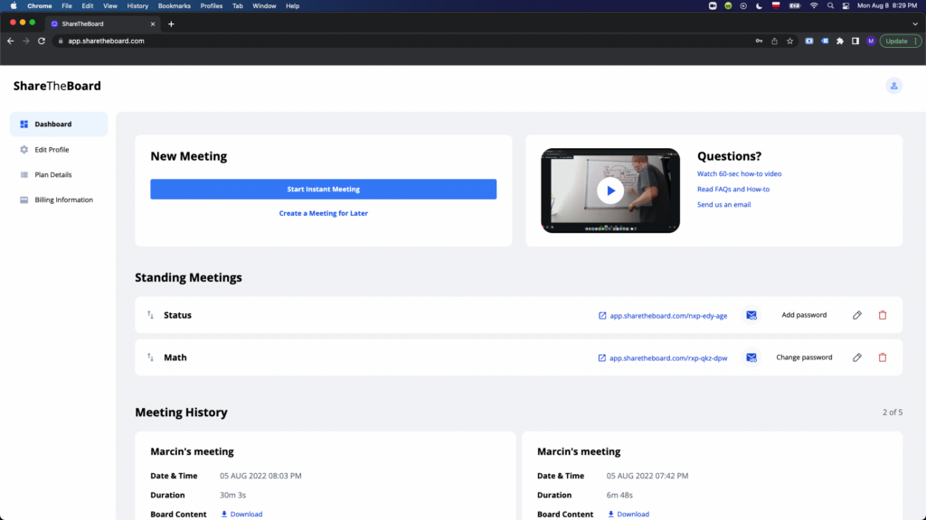 Features | ShareTheBoard