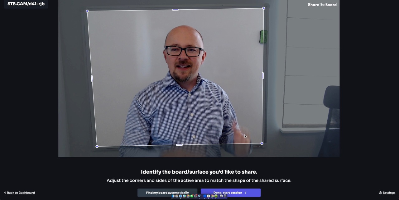 How to identify the surface to be shared | ShareTheBoard